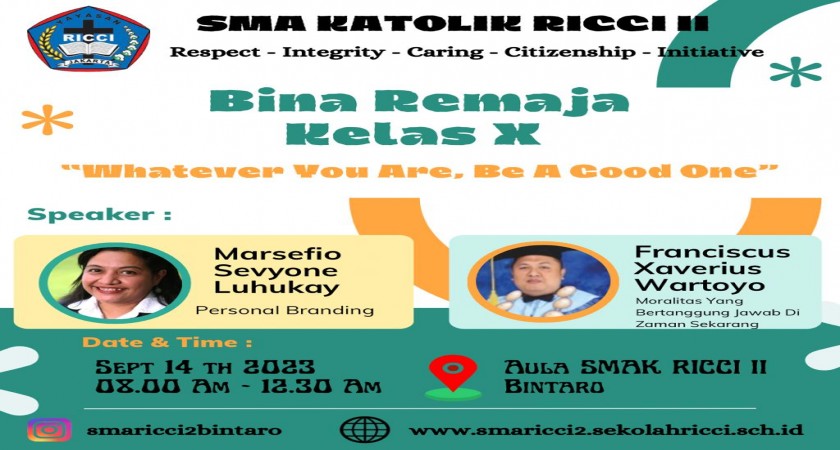 BINA REMAJA KELAS 10 | SMA KATOLIK RICCI II